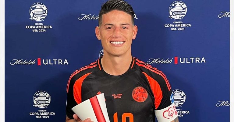 James Rodríguez lidera el Top 10 de jugadores de la Copa América 2024